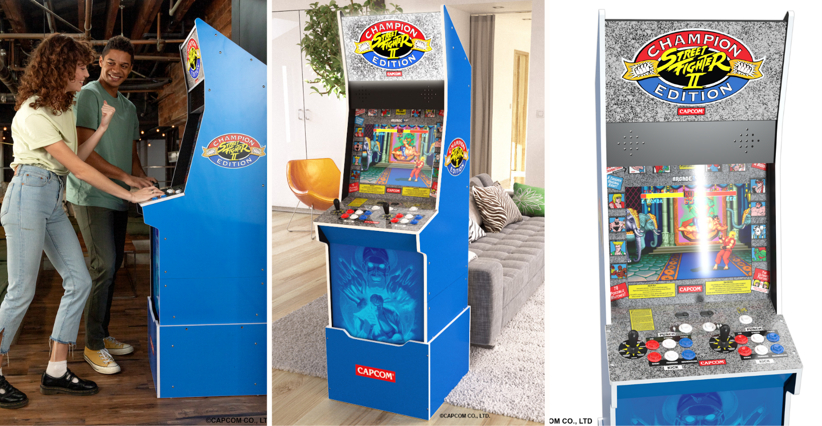 STREET FIGHTER™ II BIG BLUE ARCADE MACHINE