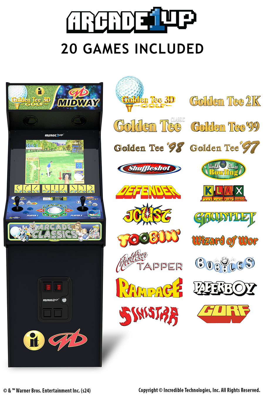 Golden Tee 3D x Midway XL Deluxe Arcade Machine